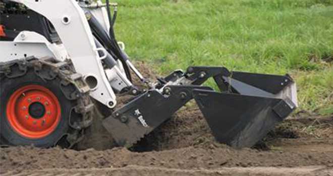 Bobcat Combination Bucket - 44" » Berchtold Equipment Co., California